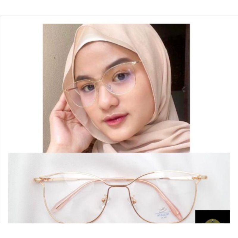 Jual Kacamata Wanita 2065 / Kacamata Photocromic / Kacamata Antiradiasi / Kacamata Blueycromic ...