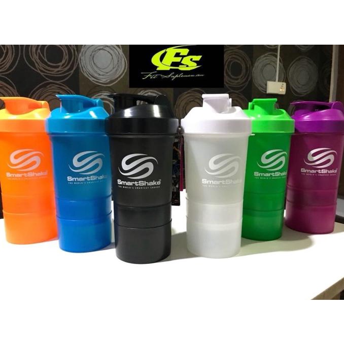 Jual SMART SHAKER 400 ML SMARTSHAKER 400ML 3IN1 3 IN 1 SMARTSHAKE BOTOL ...