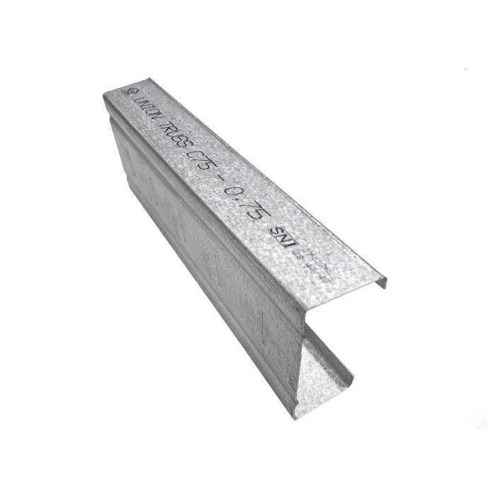 Jual BAJA RINGAN RANGKA ATAP TEBAL 1MM C75 6 METER, KANAL C 75 6M TEBAL ...