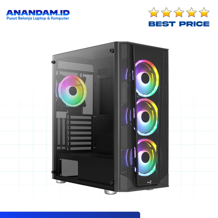 Jual Casing Aerocool PRISM V3 ARGB Tempered Glass ATX Gaming Case ...