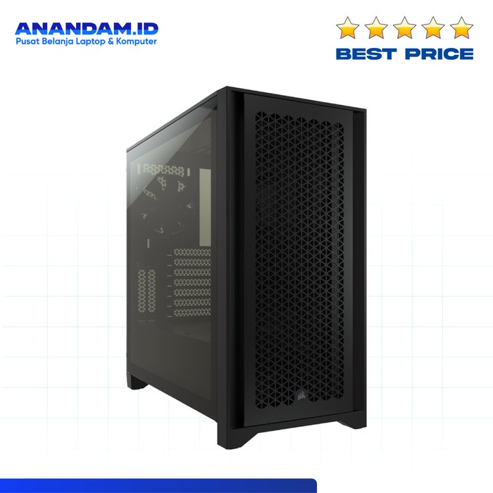 Jual Casing CORSAIR 4000D AIRFLOW Tempered Glass ATX PC Case - Black ...
