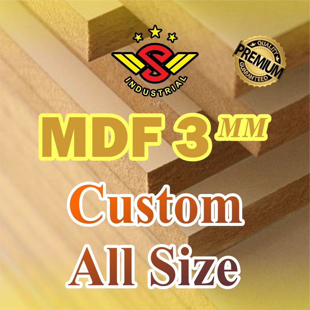 Jual [ Custom ] Papan MDF Tebal 3mm -----Rp.4/cm----- | Shopee Indonesia
