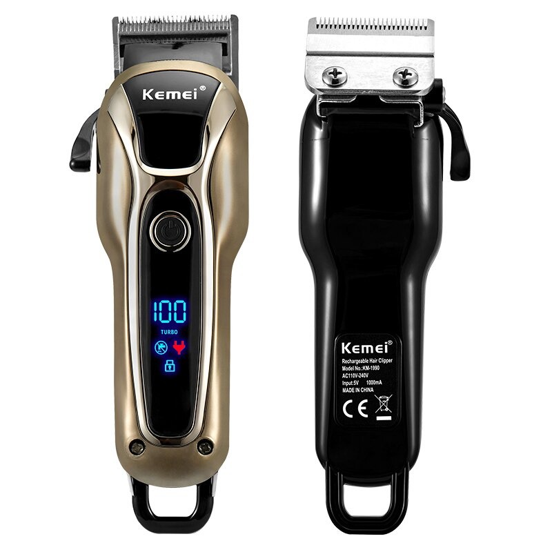 Jual Kemei Alat Cukur Rambut KM-1990 Turbo Hair Clipper Elektrik | Shopee Indonesia