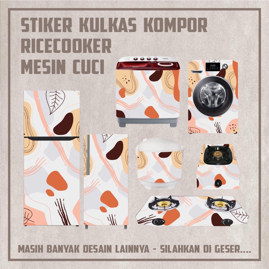 Jual Stiker Kompor 1& 2tungku Sticker Rice cooker ukuran kecil besar ...