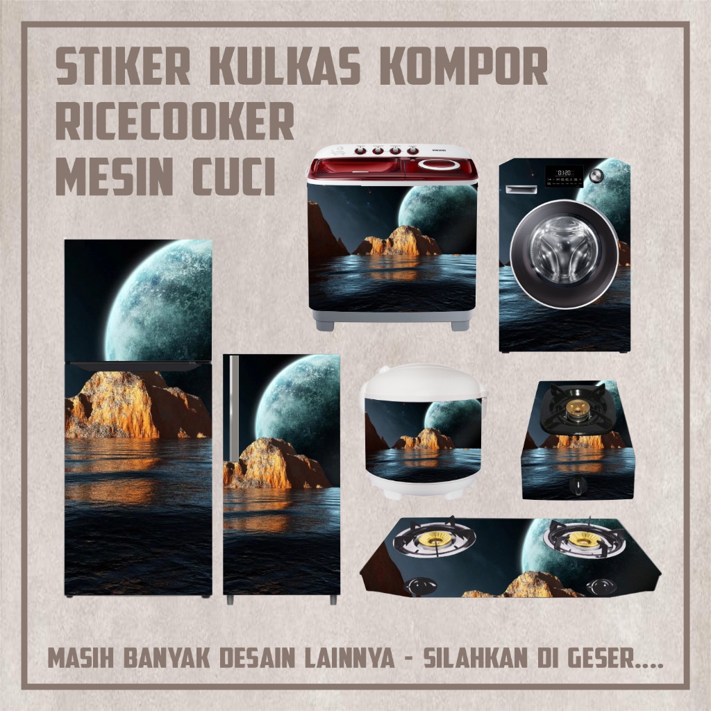 Jual Sticker Ac Stiker Mesin cuci 1&2 tabung Stiker Kulkas 1& 2 pintu ...