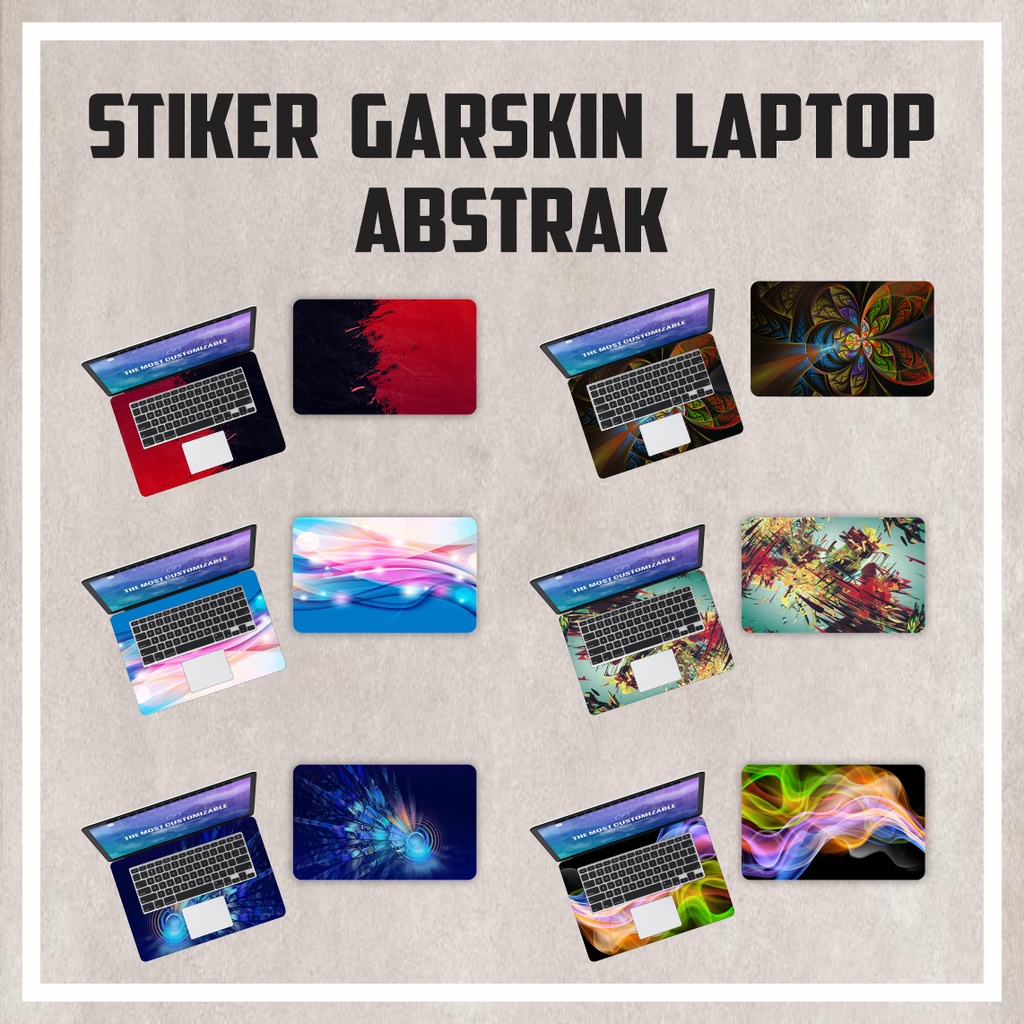 Jual Stiker Sticker GARSKIN Leptop Laptop Notebook Motif ABSTRAK ...