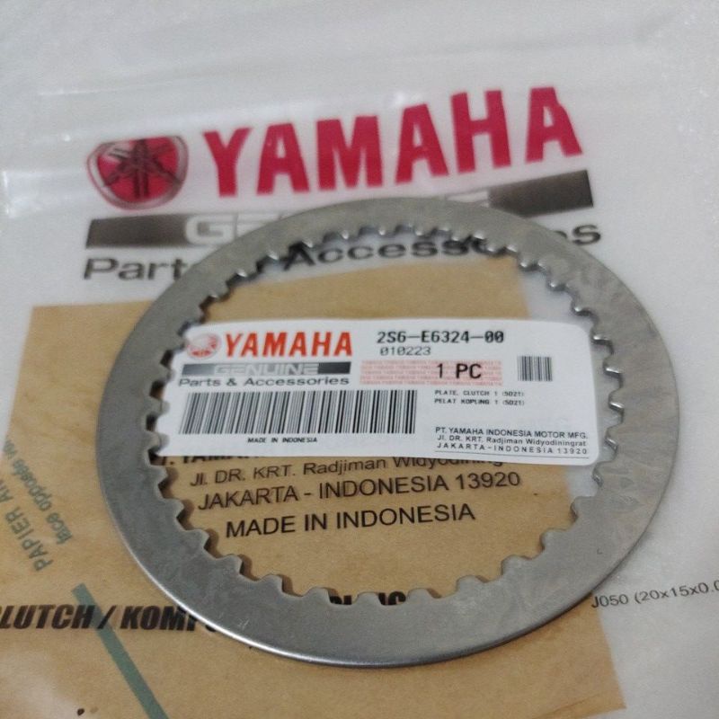 Jual Besi plat gesek piringan kampas kopling plate clutch Nouvo-z Jupiter MX Original 2S6-E6324 ...