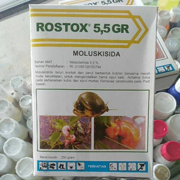 Jual ROSTOX 5,5GR 250gram, moluskisida pembasmi hama siput keong, racun ...