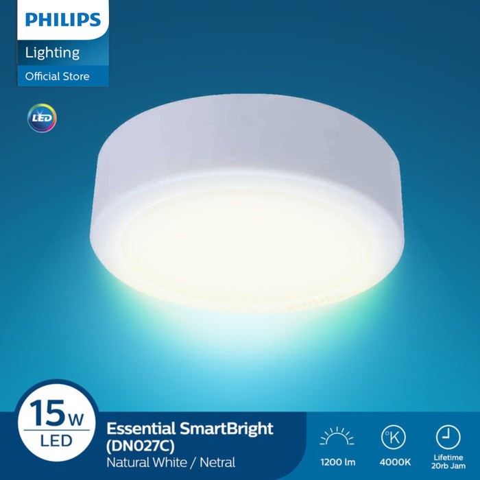 Jual Philips Outbow DN027C G3 D200 15W 4000K - Natural White | Shopee ...