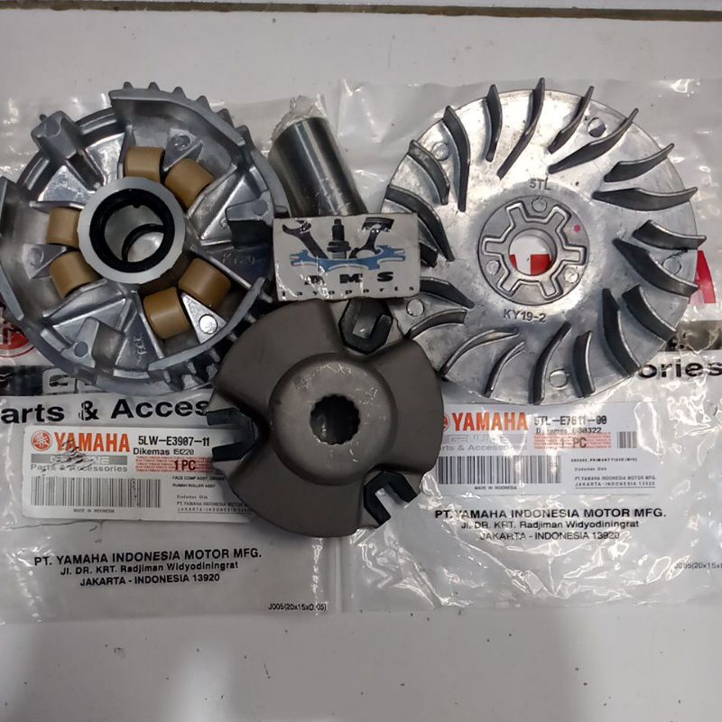 Jual Paket Kipas Pully Puly puli poli + Rumah Roller Roler Assy Set 5TL Mio Smile Sporty Mio ...