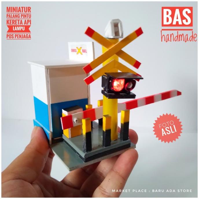 Jual Miniatur Palang Pintu Kereta Api Miniatur Mainan Edukasi Stok ...