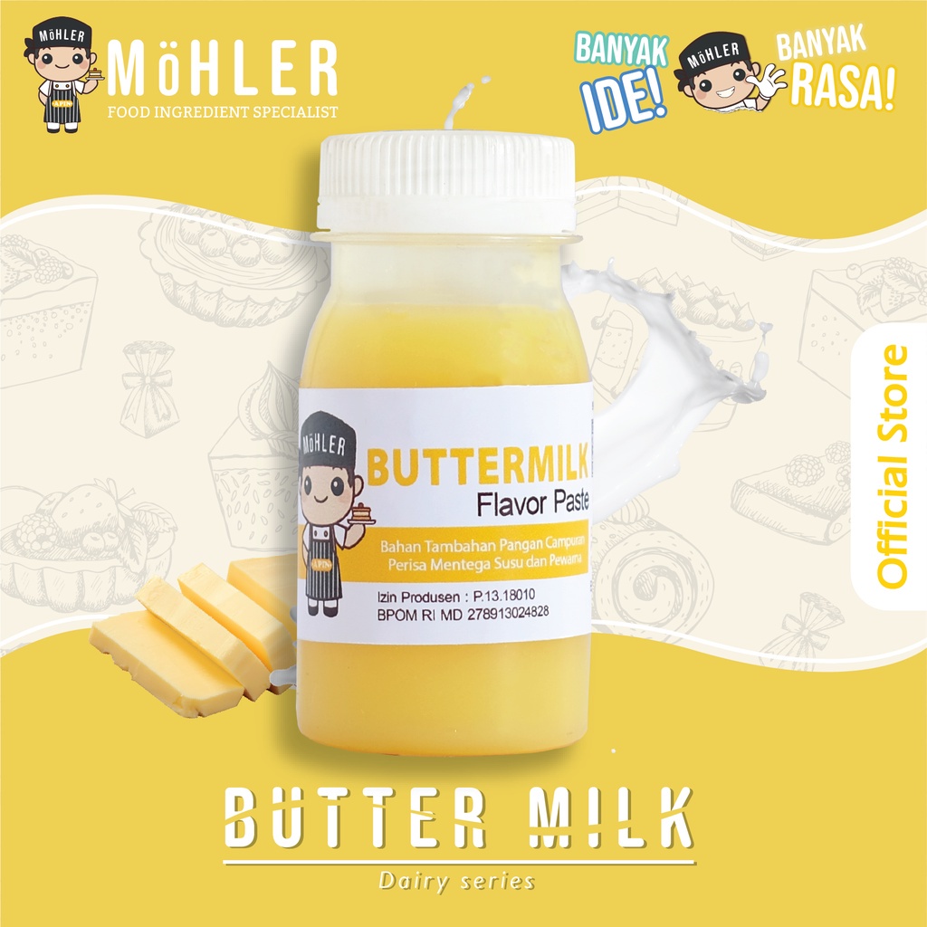 Jual MOHLER Pasta perisa pewarna MENTEGA SUSU / BUTTERMILK | Shopee ...