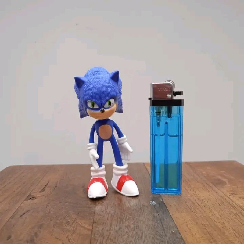 Jual mainan action figure mini sonic biru bluesonic the hedgehog series ...