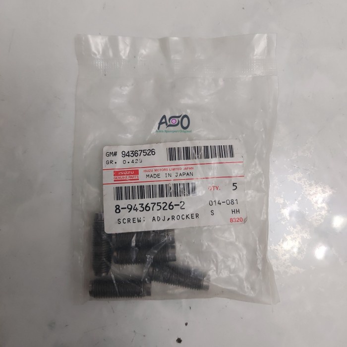 Jual Baut Setelan Klep Bolt Rocker Arm Isuzu Elf Nkr71 Nkr 71 4Hg1 Kode ...