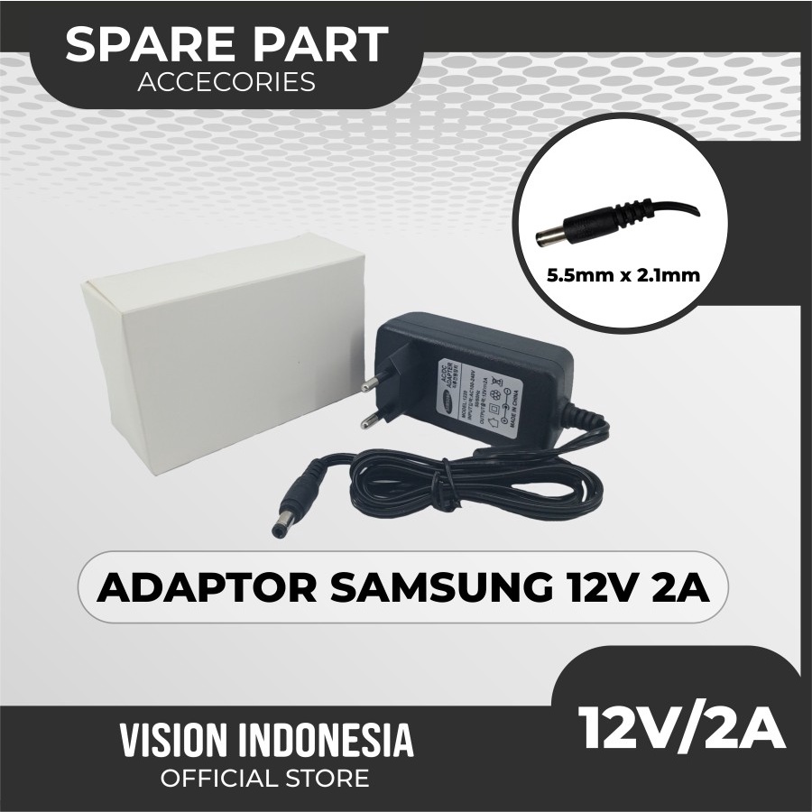 Jual Adaptor SAMSUNG Original 12V / 2A Original Kualitas Bagus | Shopee ...