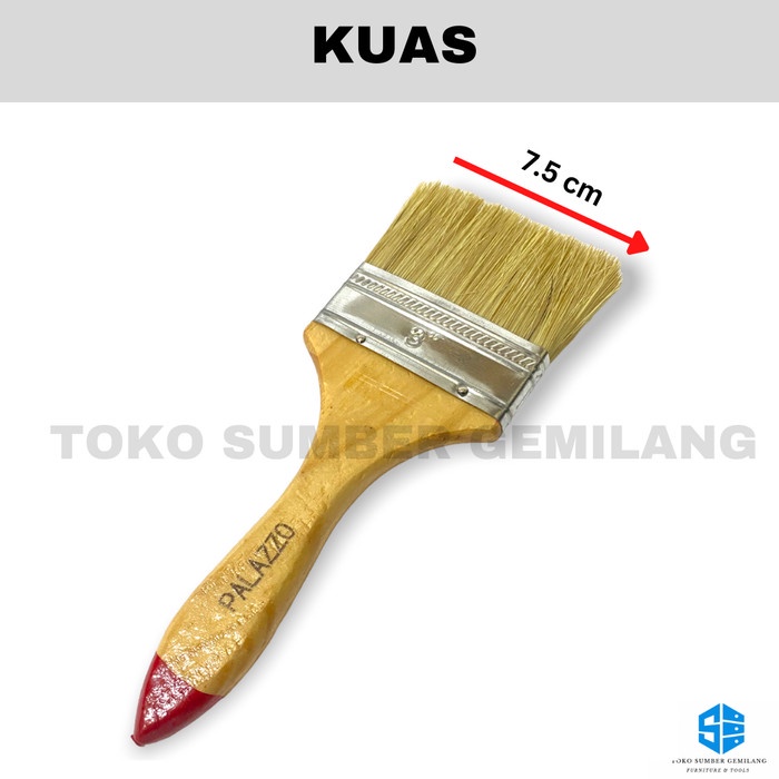 Jual Kuas Cat / Kuas Cat 3 Inch / Kuas Cat Tembok / Kuas / Alat Cat ...