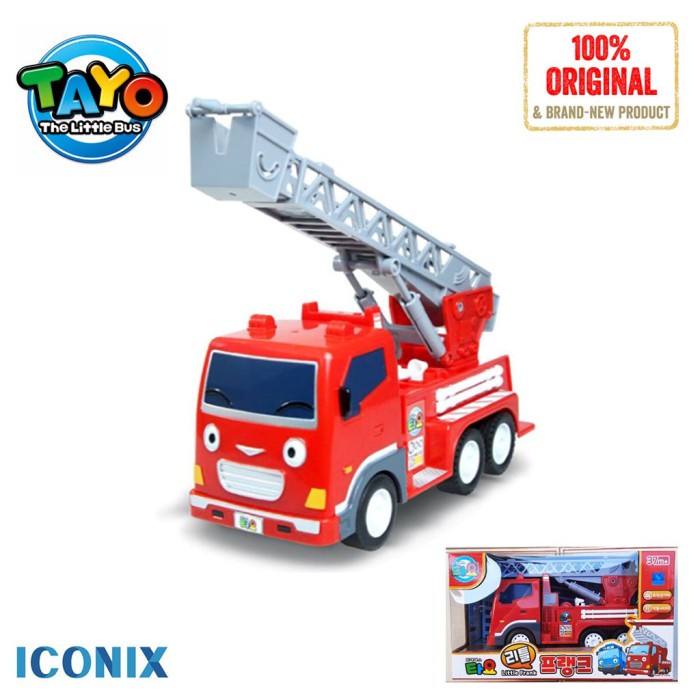 Jual COD Iconix Tayo The Little Bus Little Frank Fire Engine Truck Tyx220015 Terbatas | Shopee ...