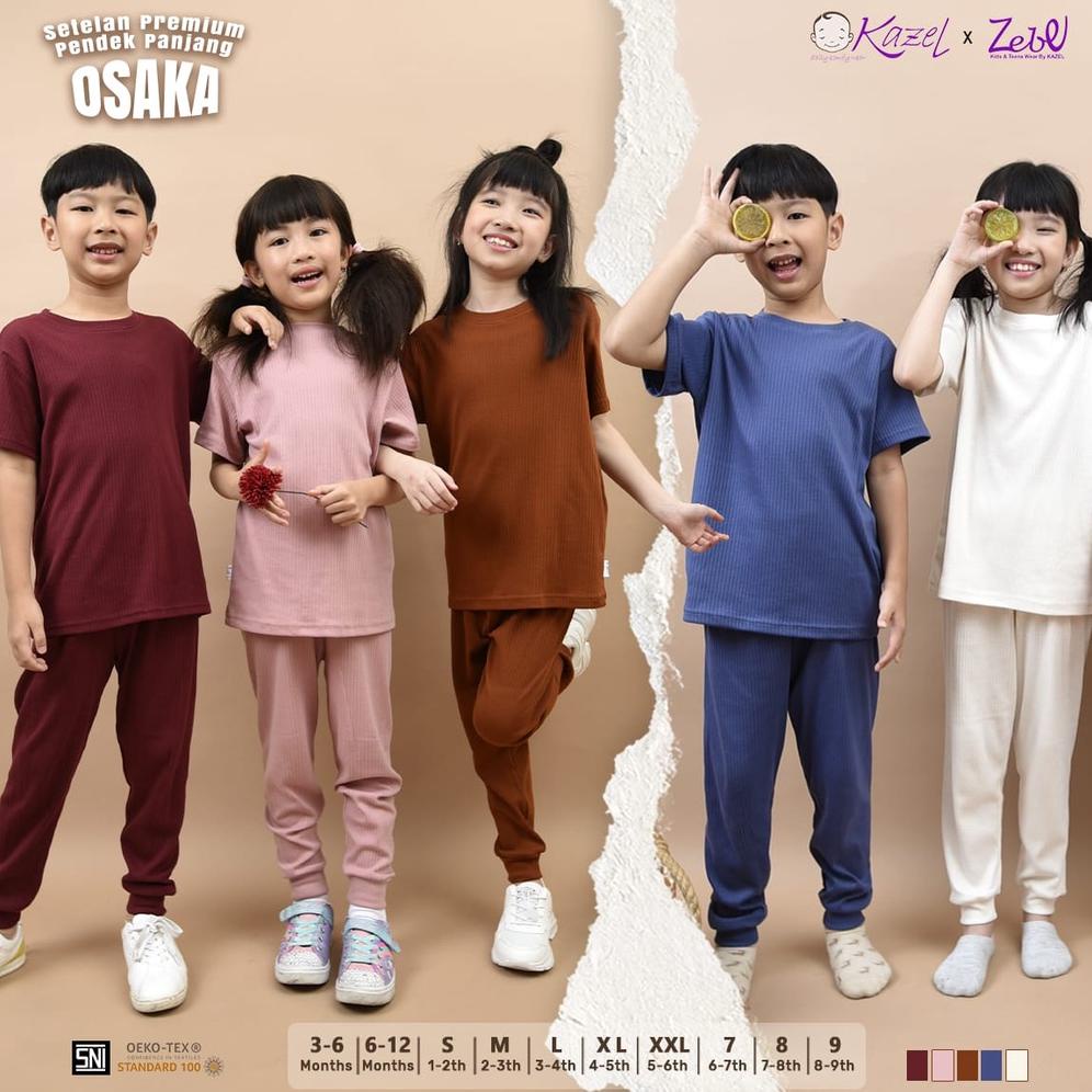 Jual Promo Kazel 3 Bulan - 9 tahun Setelan Pendek Panjang Osaka Edisi x Zebe CBKS Cod | Shopee ...