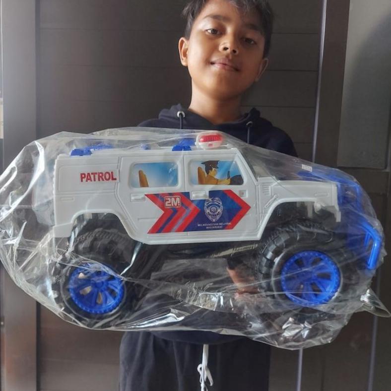 Jual Model Baru Mainan Jeep Patroli Polisi Besar - Mobil Mobilan Police ...