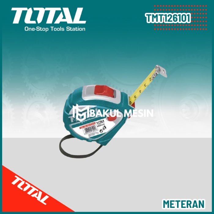 Jual Meteran 10M X 25Mm Steel Measuring Tape 10 Meter Total Tmt126101 ...