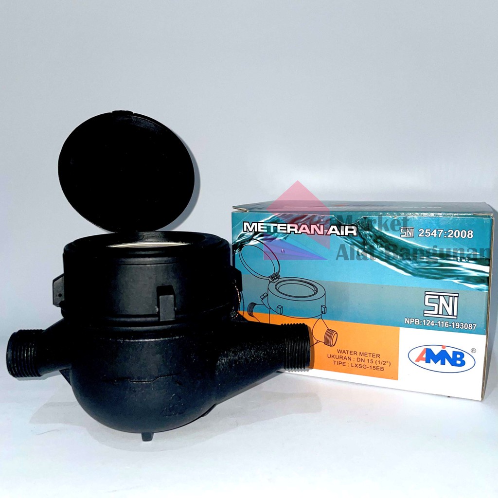 Jual Meteran Air Pvc Sni 1/2 Inch / Meteran Pam Pdam 1/2 Dengan Flow ...