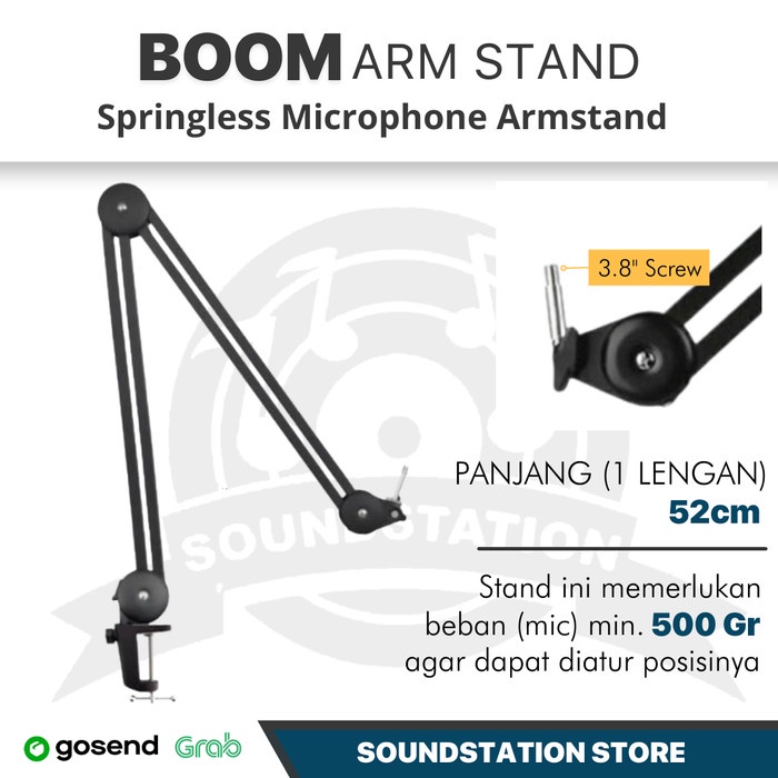 Jual BLUE COMPASS STAND HOLDER MICROPHONE BOOM ARM TABLE MOUNT ...