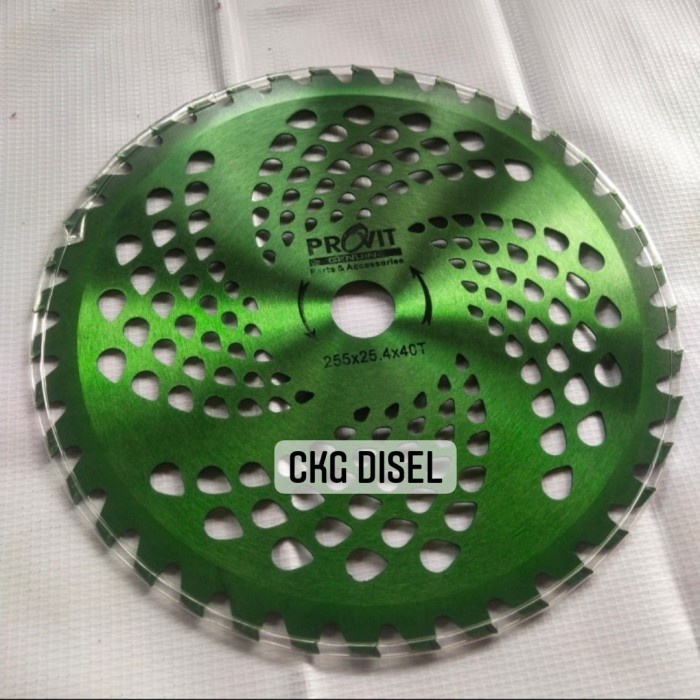 Jual Mata pisau Mesin Potong Rumput Bulat PROVIT 10 inch 255mm 40 T ...