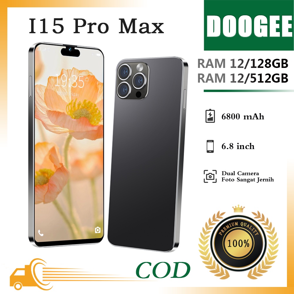 Jual 【Baru COD】hp I15 Pro Max Asli 5G 6.8inci RAM 16+512GB 48+108MP ...