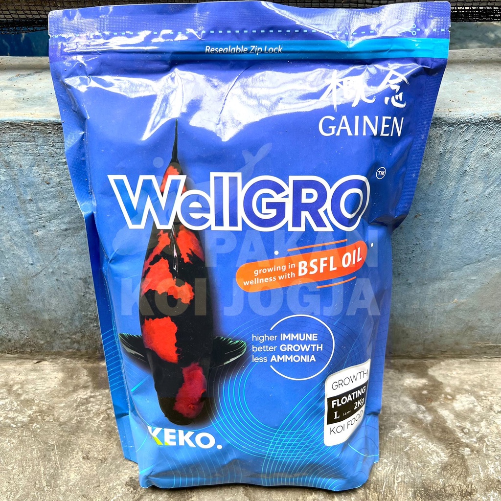 Jual Pakan Pelet Koi WellGRO Wellgro Wellgrow Wellgrowth Original 2 KG ...