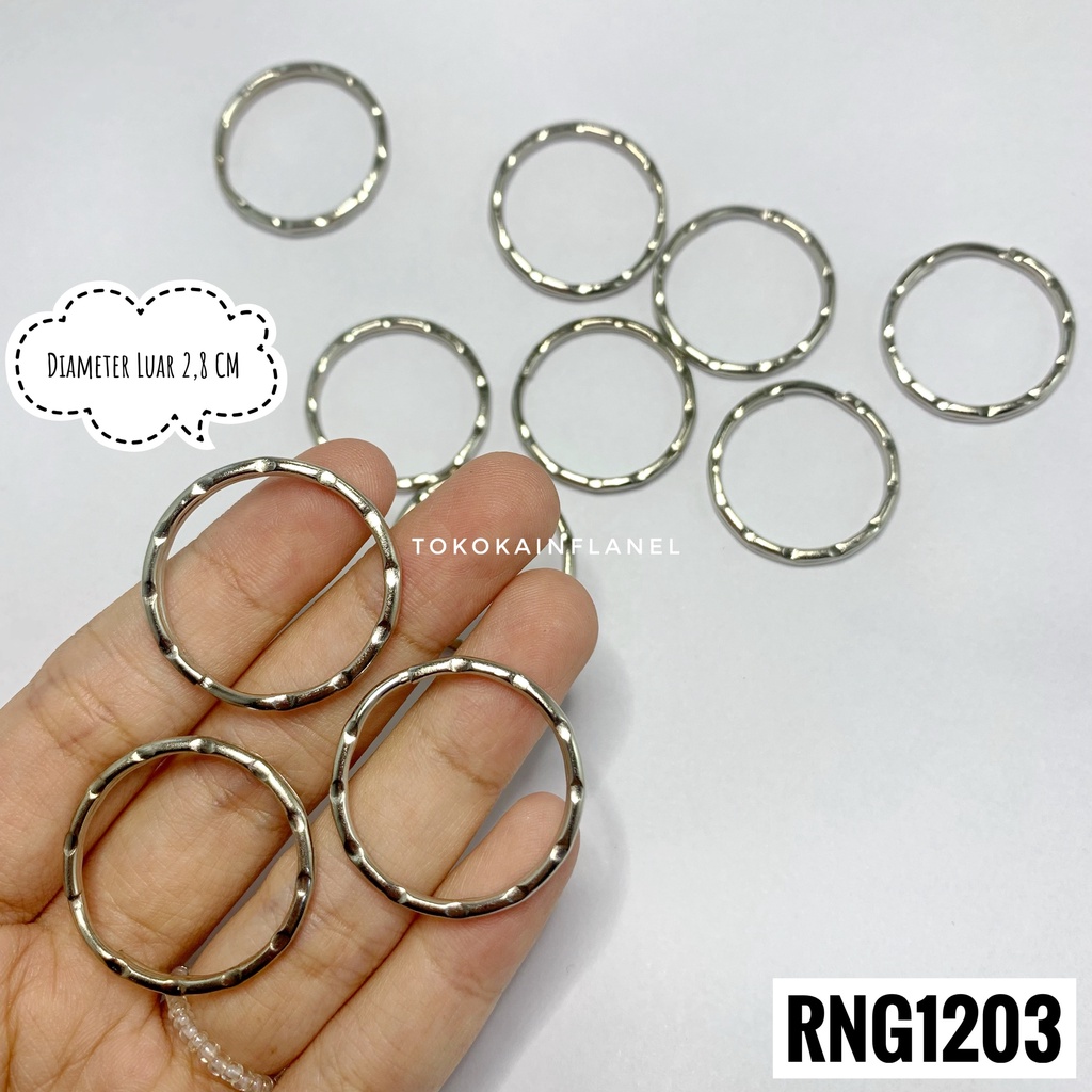 Jual RNG1203 Ring Besi Bulat Ulir diameter luar uk 2,8cm (per lusin isi ...