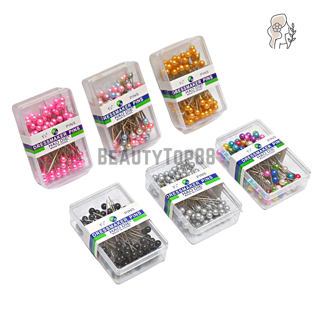 Jual Jarum Pentul Besar Kotak Mika / Aksesoris Hijab Stainless Steel ...