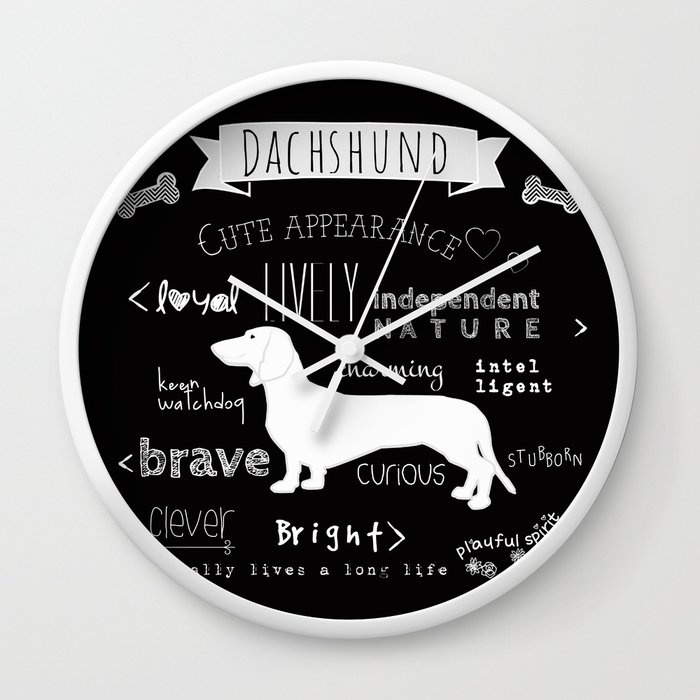 Jual Jam Dinding Dachshund hitam putih | Shopee Indonesia