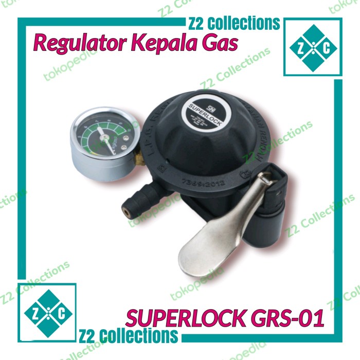 Jual Kepala gas regulator Gascomp Superlock GRS-01 Regulator tekanan ...