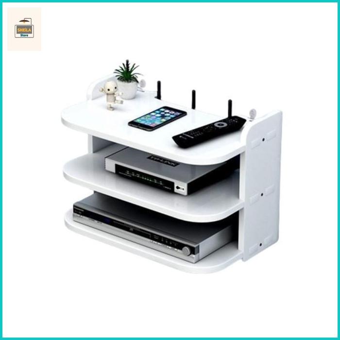Jual Sheila store Rak Dinding Gantung Set Top Box TV Router Wifi dan ...