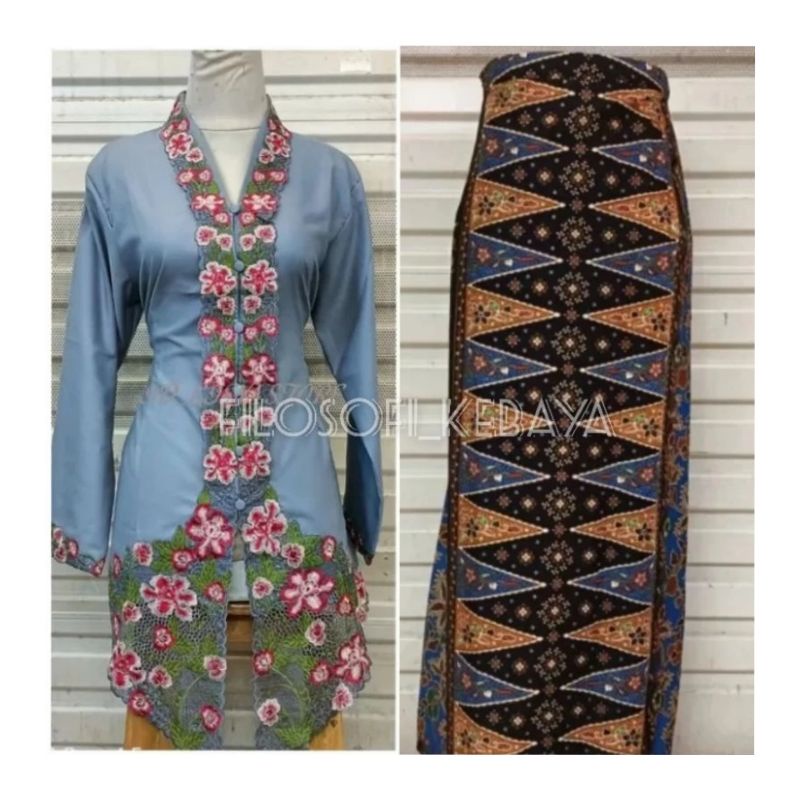 Jual SK-SET KEBAYA ENCIM KATUN BORDIR PREMIUM // KEBAYA ENCIM KATUN ...