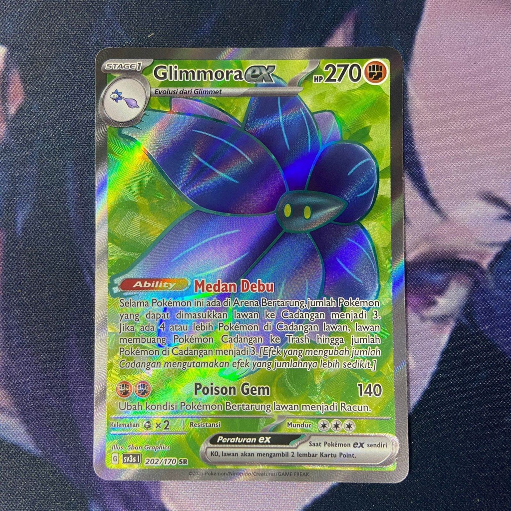 Jual pokemon (ID) glimmora ex - SV3s 202/170 - SR | Shopee Indonesia
