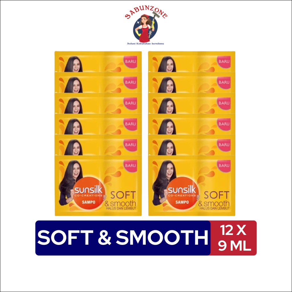 Jual Paket Murah Shampoo Sunsilk Soft & Smooth Renceng Sachet 9 ml x12 ...