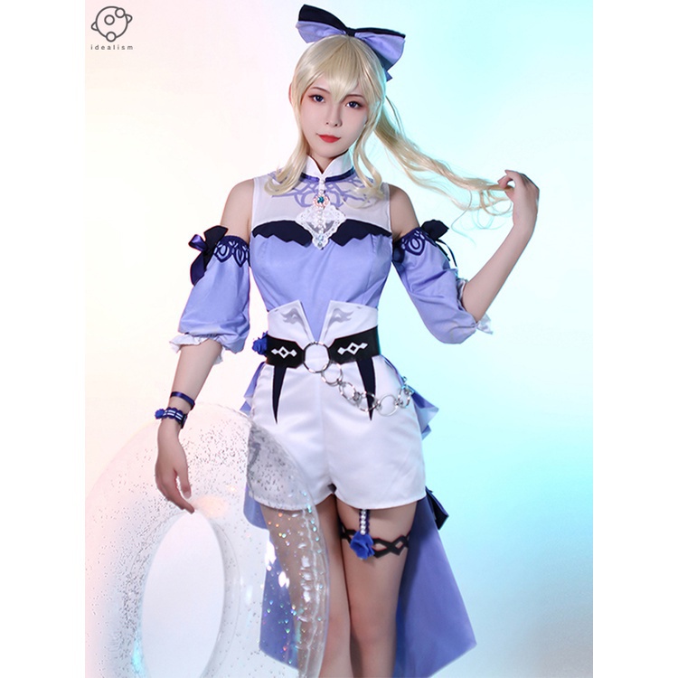 Jual idealism Cosplay Outfit Genshin Impact Jean Costume Dress Skirt ...