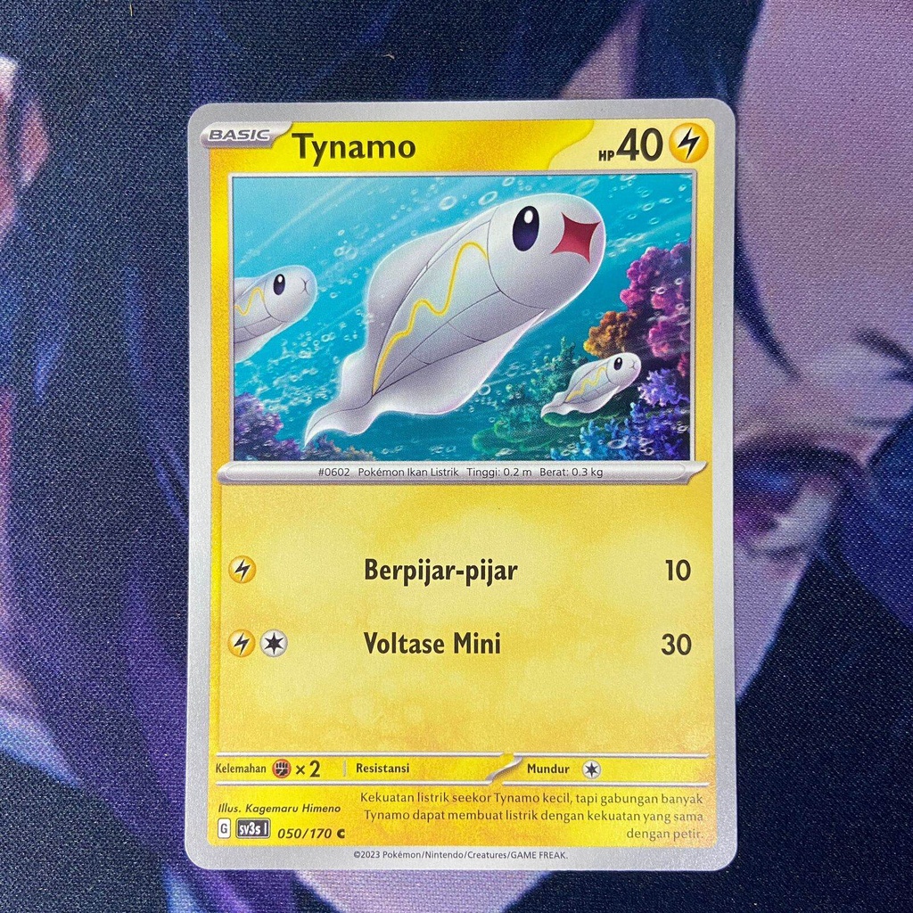 Jual pokemon (ID) tynamo - SV3s 050/170 - C | Shopee Indonesia