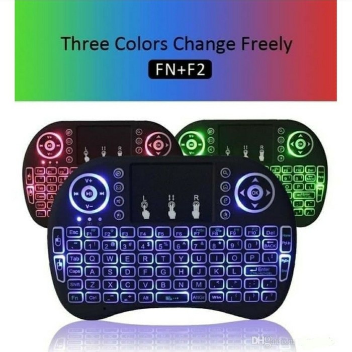 Jual KEYBOARD WIRELESS MINI MOUSE WHEEL I8S ORIGINAL | Shopee Indonesia