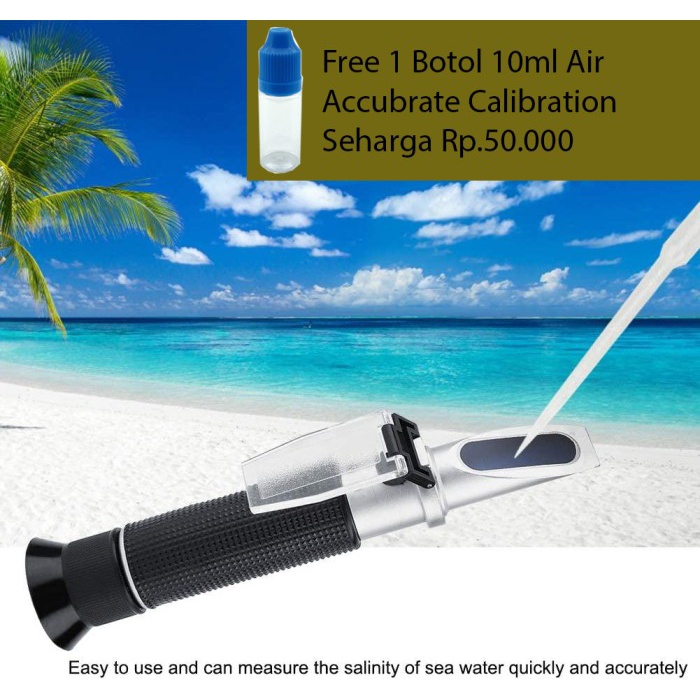 Jual Ready Salinity Refraktometer Alat Ukur Kadar Garam Refractometer ...