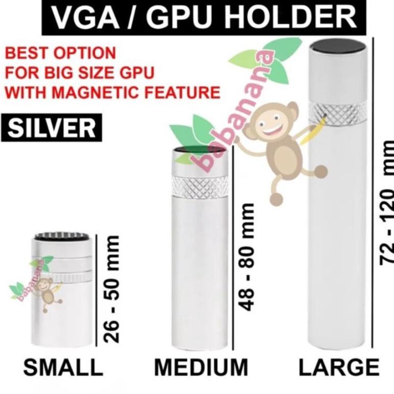 Jual GPU STAND HOLDER PENAHAN VGA GRAPHIC CARD SUPPORT BRACKET SILVER ...