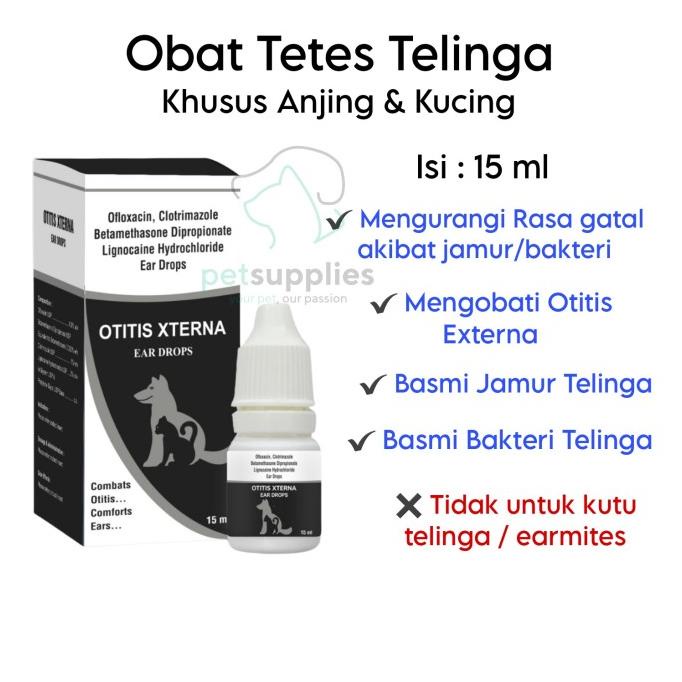 Jual Obat Tetes Telinga Anjing Kucing Otitis Xterna Isi 15 Ml | Shopee ...