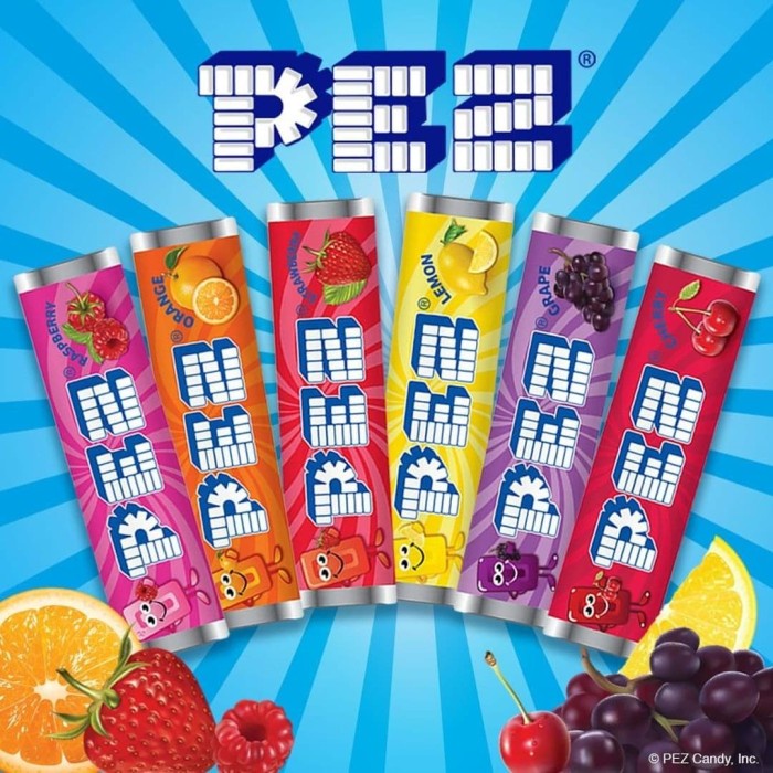 Jual PEZ Candy Refill - Cherry, Raspberry, Orange, Strawberry, Lemon ...