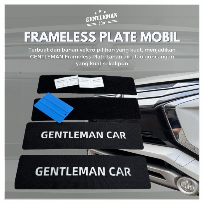 Jual Gentleman Frameless Dudukan Plat Nomor Tatakan Plate Tempel Mobil ...