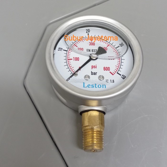Jual [Original] Pressure Gauge Manometer Stainless 4 Inchi 40 Bar 600 Psi Terbaru | Shopee Indonesia