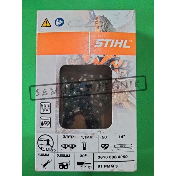 Jual RANTAI POTONG SENSO STIHL MS170 14" 61 PMM3 50 3610 000 0050 / RANTAI STIHL MS170-MS180 25 ...