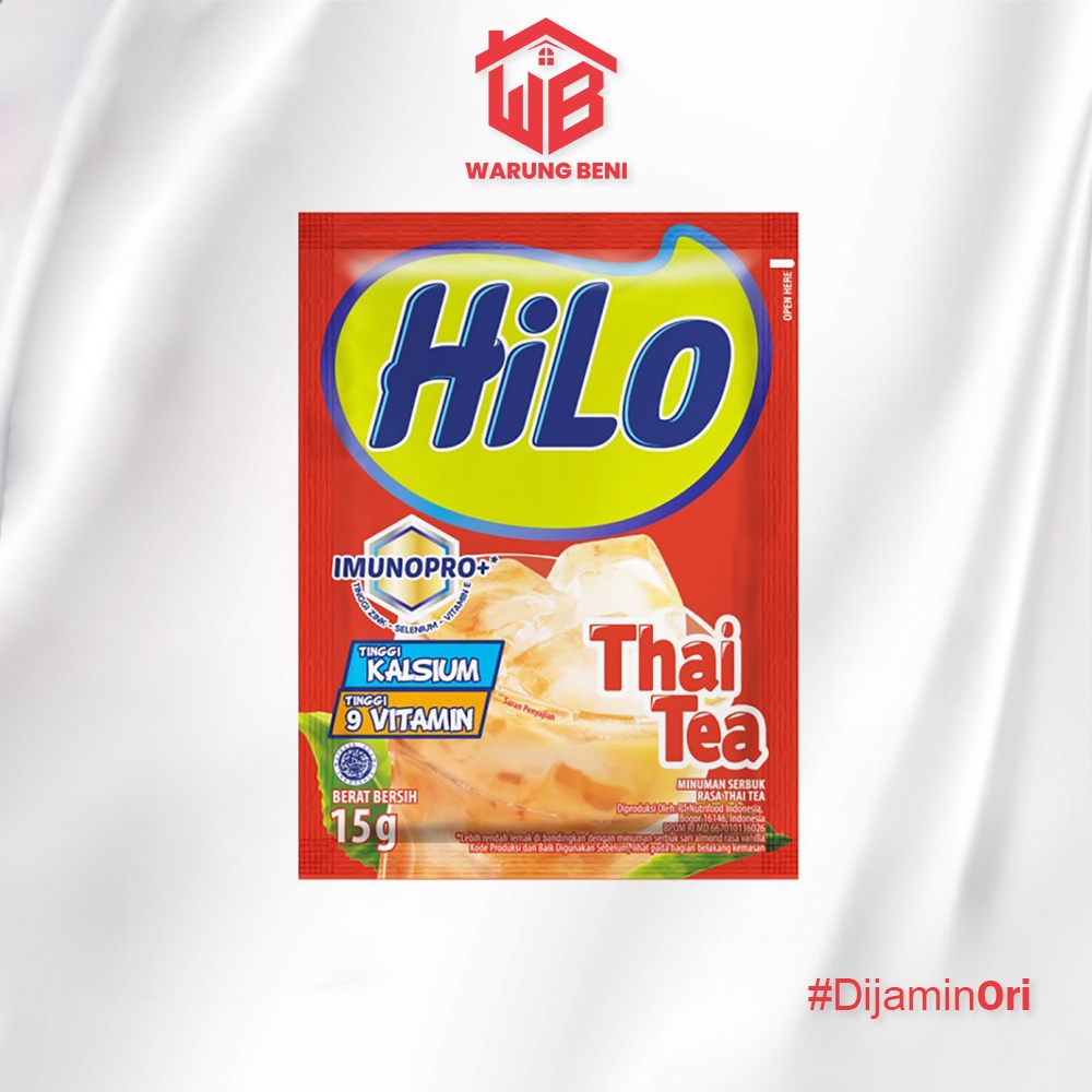 Jual Hilo Minuman Es Tinggi KalsiumThai Tea (10 Sachet) | Shopee Indonesia