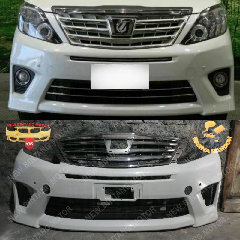 Jual Bumper depan toyota alphard SC CBU facelift 2012 2014 original ...
