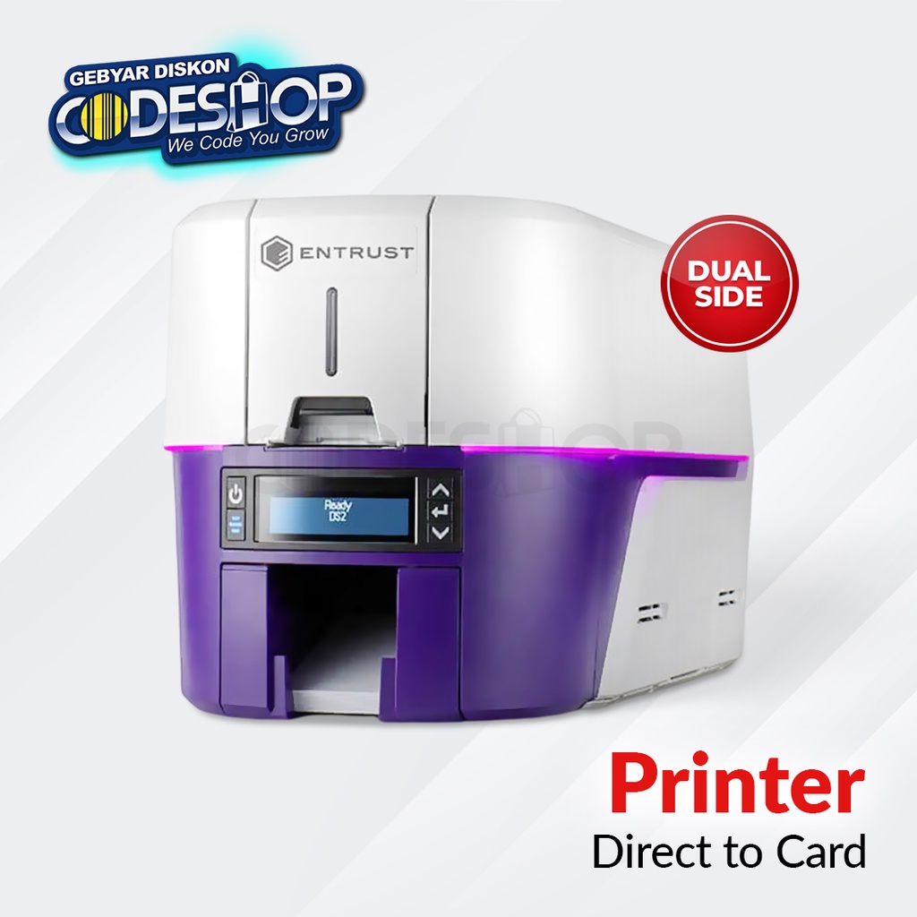 Jual Entrust Sigma DS2 Duplex Printer ID Card Dual Side Cetak Kartu PVC 300dpi USB Ethernet ...